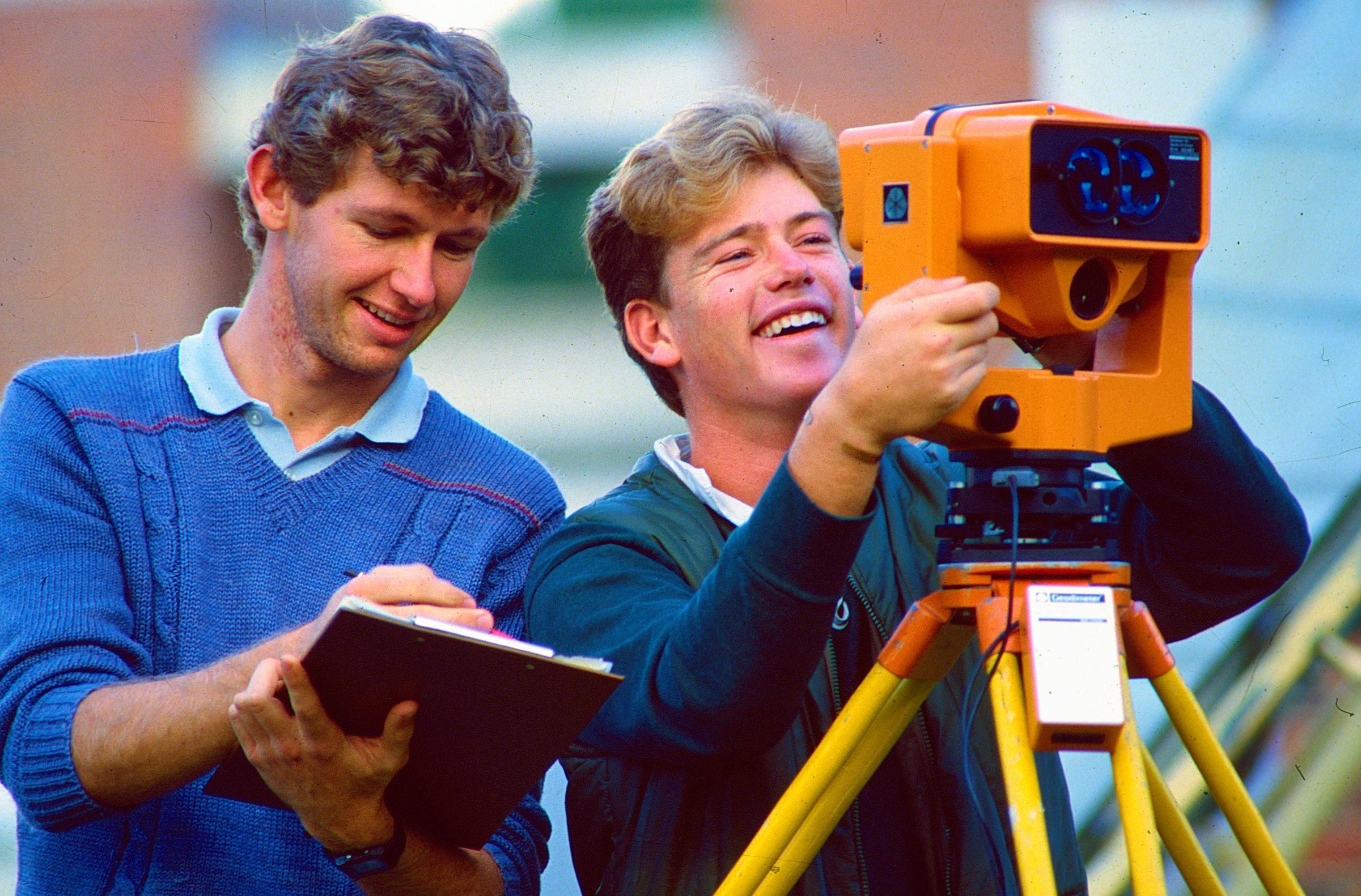Surveying students on campus | Archives